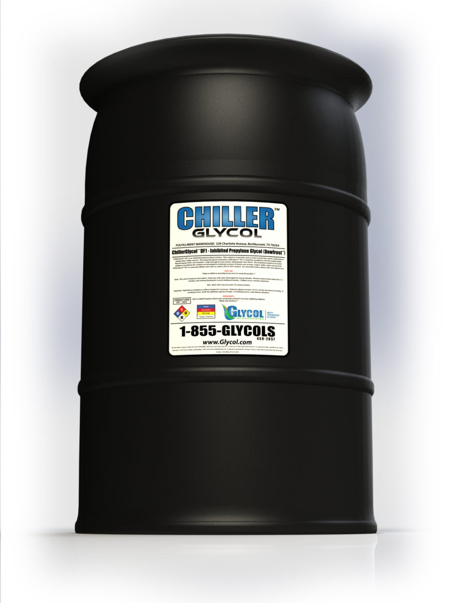 55 Gallons - ChillerGlycol™ DF1 - 100% USP Grade Inhibited Propylene ...